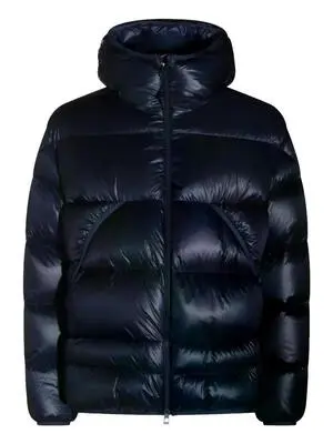Moncler Anapo Quilted Hooded Jacket - Blue