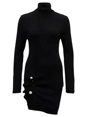 Giuseppe Di Morabito Crystal-embellished Ruched Dress - Black