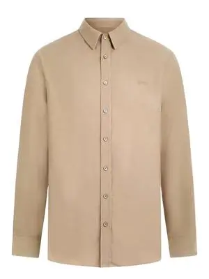 Guess Cotton Long-sleeved Shirt - Brown