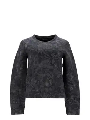 VALENTINO Valentino Garavani Butterfly Print Cotton Sweatshirt