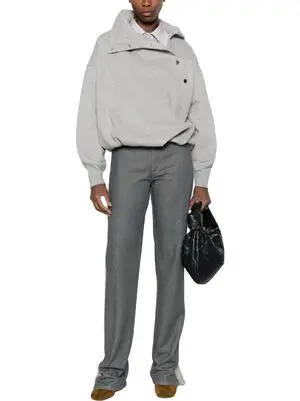 SPORTMAX Sportmax Asymmetric Press-Stud Sweatshirt