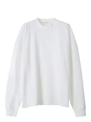 THE ROW Long-sleeve Cotton T-shirt - White