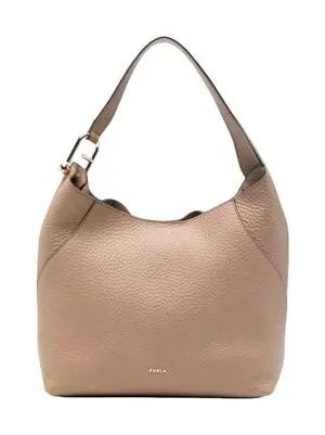 Furla Pebbled Leather Tote Bag - Neutrals