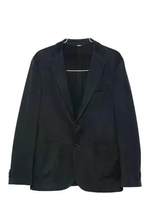 BOSS Notch-lapel Single-breasted Jacket - Blue