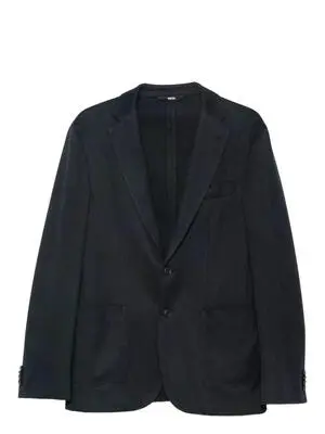 BOSS Notch-lapel Single-breasted Jacket - Blue