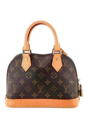 LOUIS VUITTON Alma Handbag Monogram Canvas Bb Crossbody Bag - Brown