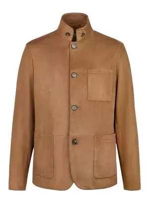 TOD'S Castello Suede Jacket - Brown
