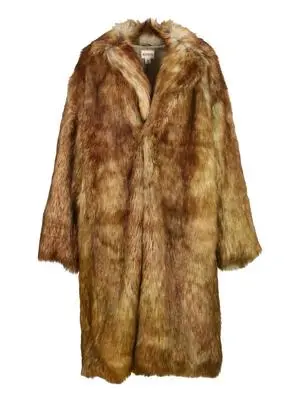 KAMIYA Faux-fur Coat - Brown