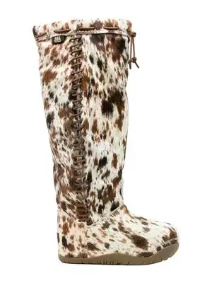 UGG Buckled Lace-up Boots - White