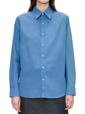 A.p.c. Kayla Button-down Long-sleeve Shirt - Blue