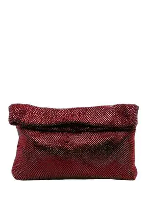 TWENTY FOURHAITCH Dunham Crystal Embellished Clutch Bag - Red