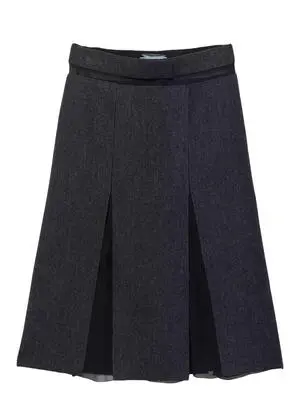 PRADA Double Wool Midi-skirt