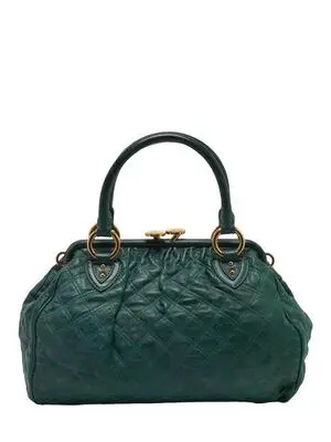 MARC JACOBS Marc Jacobs Stam Quilted Leather Satchel Tote Bag