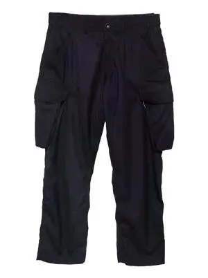 Comme Des Garçons Pinstriped Cargo Pants - Blue