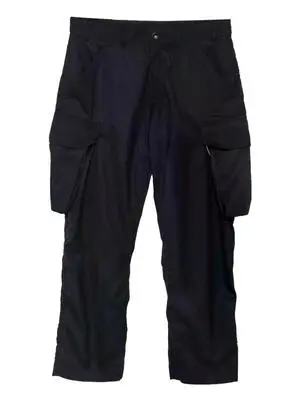 Comme Des Garçons Pinstriped Cargo Pants - Blue