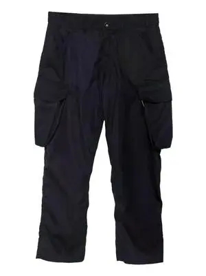 Comme Des Garçons Pinstriped Cargo Pants - Blue