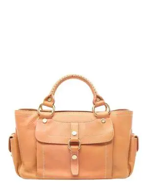 Celine Leather Boogie Handbag - Brown