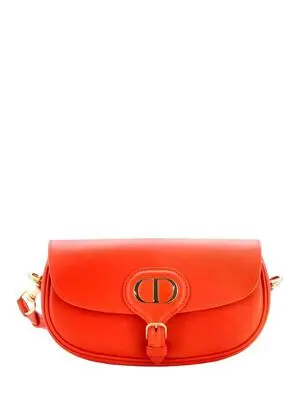 Dior Bobby Flap Bag Leather East West Crossbody Bag Orange