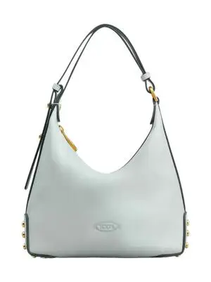 TOD'S Metal-dots Mini Bag In Leather Blue
