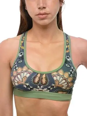 Dsquared2 Bandana-print Sports Top - Blue