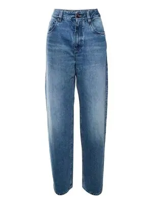 BRUNELLO CUCINELLI Brunello Cucinelli Loose Fit Faded Effect Jeans