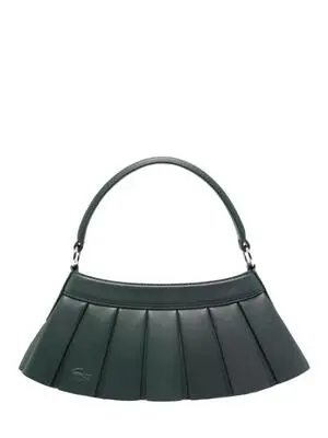 Lacoste Pleated Logo-embossed Tote Bag - Green