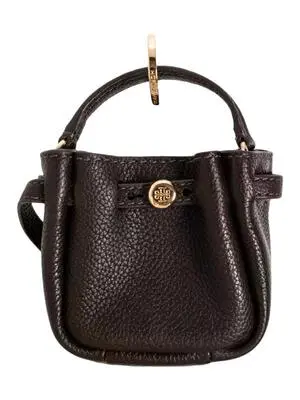 Tory Burch Tory Burch Romy Bucket Bag Charm Brown