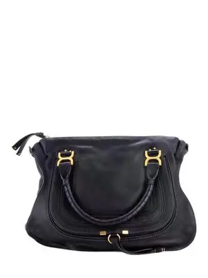 Chloé Chloé Marcie Leather Large Satchel Black