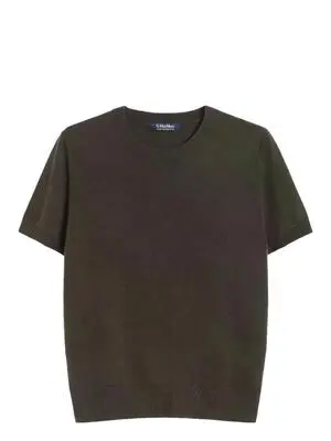 Max Mara Short-sleeve Crew-neck Sweater Green