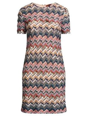 Missoni Mini Dress In Viscose, Wool, And Metal Fiber - Blue