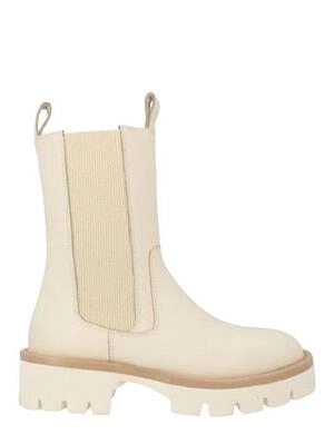 NILA & NILA Woman Ankle Boots Cream Size 9 Leather
