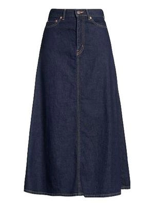 BEAMS Denim Skirt Size Cotton - Blue