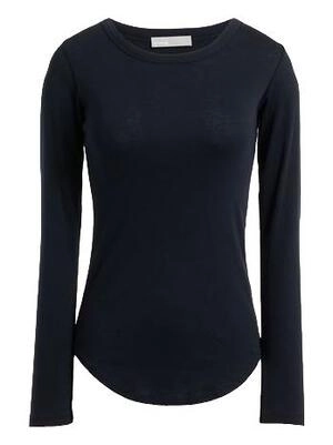 Vince Long Sleeve Pima Cotton T-shirt - Blue