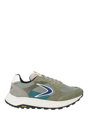 VALSPORT Military Leather And Textile Fiber Low-top Sneakers - Green