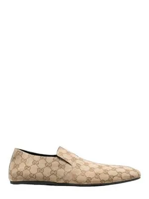 Gucci Gucci Cupertino GG Supreme Canvas Loafers Beige