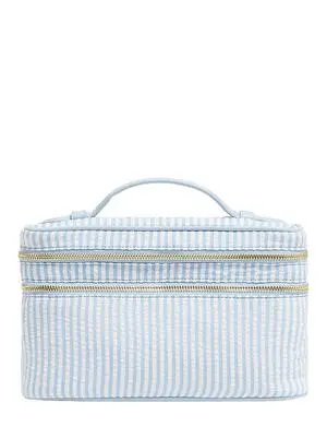 Stoney Clover Lane Pit Stop In Provence Small Double Zip Vanity - Blue