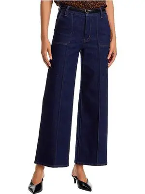 FRAME Le Pixie Slim Palazzo High Rise Jeans - Rinse