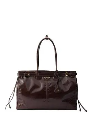 Prada Bonnie Extra-large Leather Bag - Brown