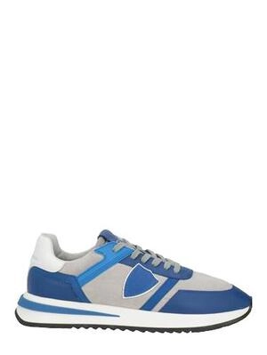 Philippe Model Low-top Leather And Suede Sneakers - Blue