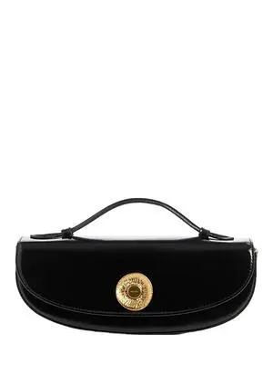 Cult Gaia Ren Leather Top Handle Bag - Black