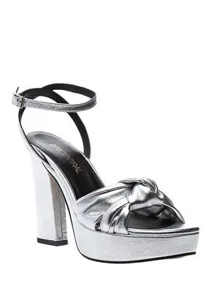 275 CENTRAL Miles Platform Sandal - Silver