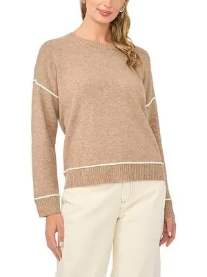 Vince Camuto Crewneck Sweater - Taupe