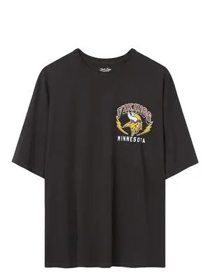 Junk Food Clothing Minnesota Vikings City Series Oversized Tee - Black
