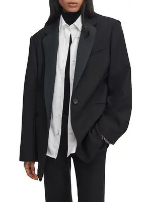 Rag & Bone Goldie Single Button Blazer - Black