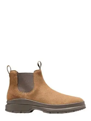 Cole Haan Windham Grand Suede Waterproof Chelsea Boots - Toast Coco