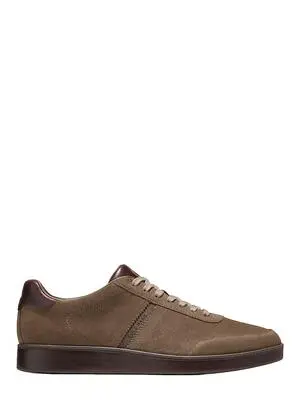 Cole Haan Grandpr Flexcraft Suede Lace-up Sneakers - Truffel