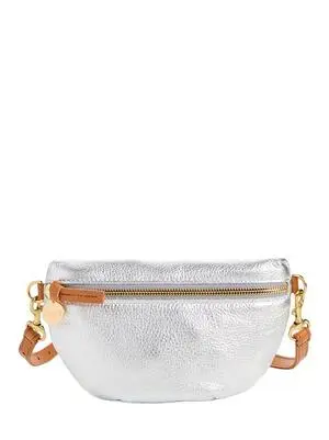 Clare V. Petite Fanny Leather Belt Bag - Silver