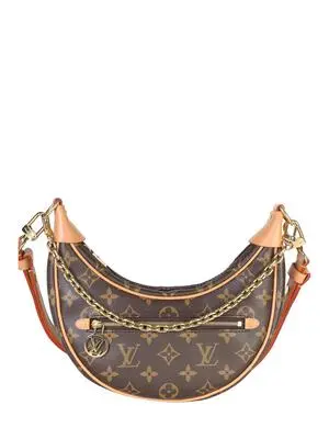 LOUIS VUITTON Monogram Canvas Shoulder Bag - Brown