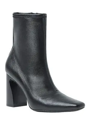 LOEFFLER RANDALL Leather High Heel Ankle Boots Black