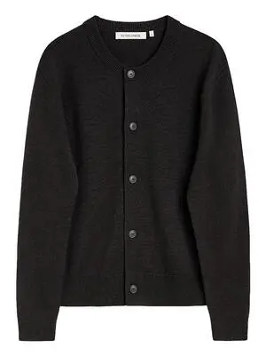 SUNFLOWER Moon Wool Knit Button Cardigan - Brown